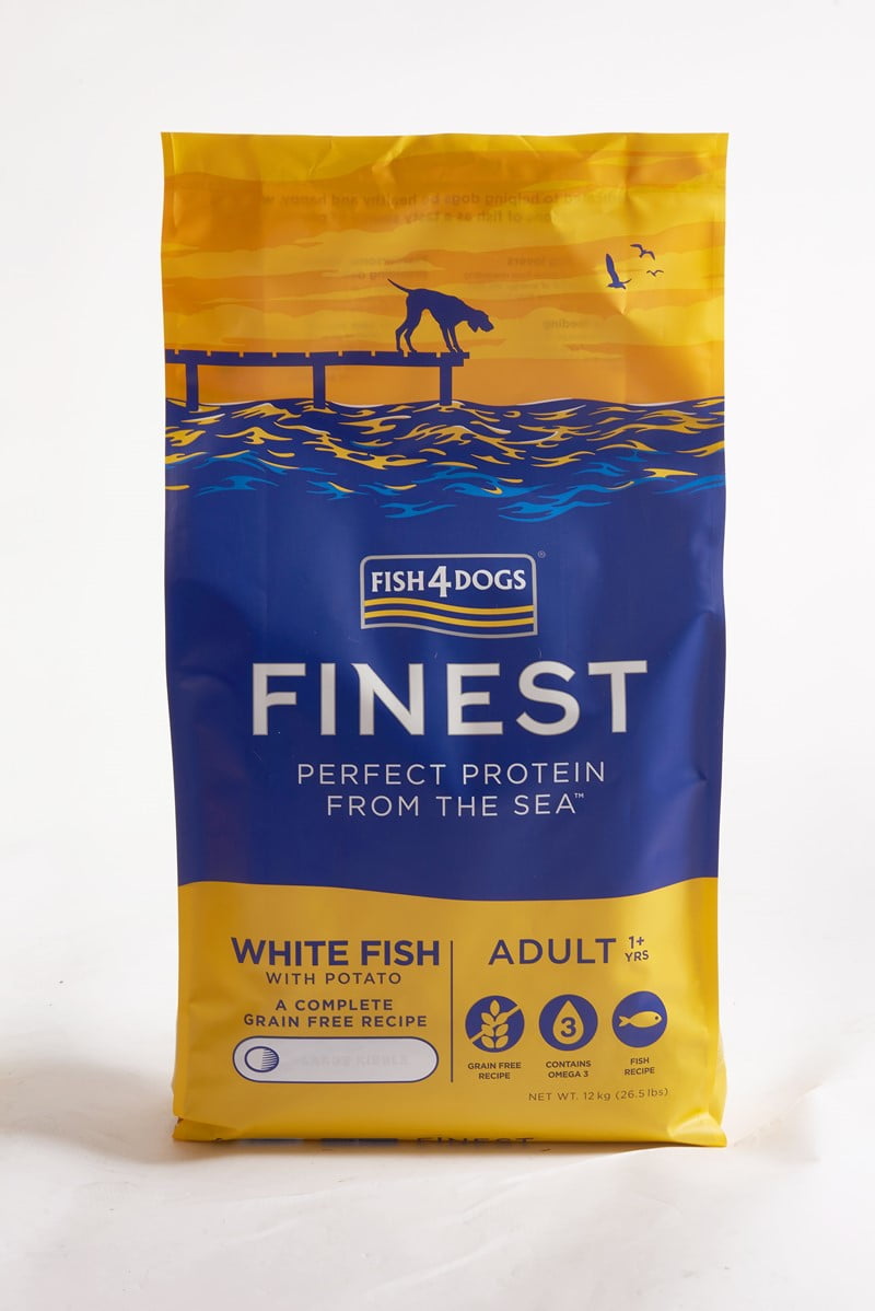 Fish4Dogs White Fish Adult Small Kibble 1,5kg | HCPet.no | Gratis frakt ...