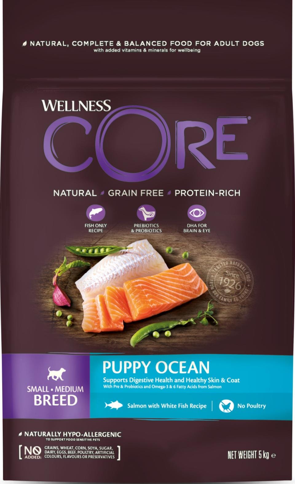 Core Dog Puppy Ocean Small Breed 5kg | HCPet.no | Gratis frakt over 1000kr